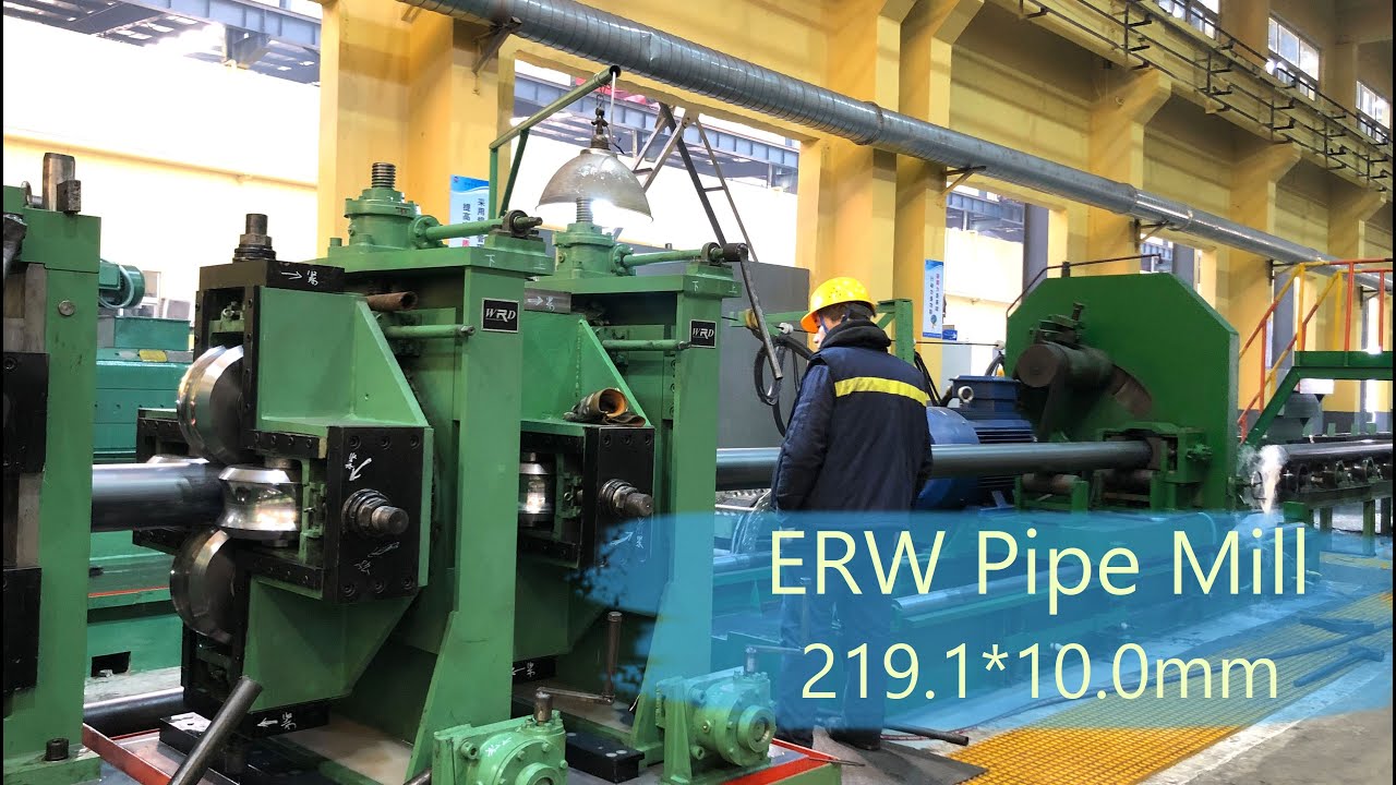 ERW Tube Mill, ERW219*10 Pipe Mill - YouTube