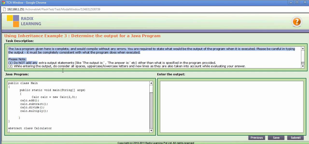Actionable Demo | Determining Output of Java Program Task Centric ...