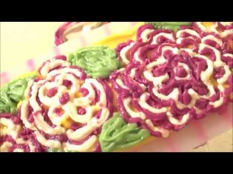 Making and Cutting Peach Magnolia Raspberry Cold Process Soap - YouTube