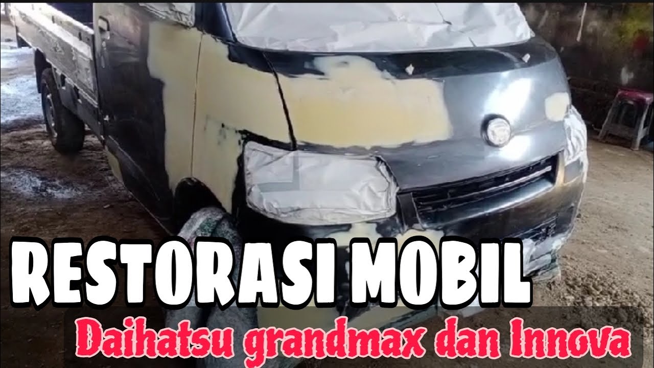 Restorasi mobil Daihatsu grandmax dan Innova di bengkel mobil - YouTube