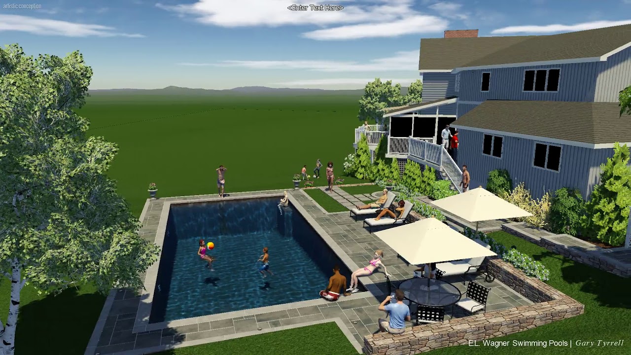 57 Mt Pleasant Rd, Newtown, CT Swimming Pool/Landscape Concept - YouTube