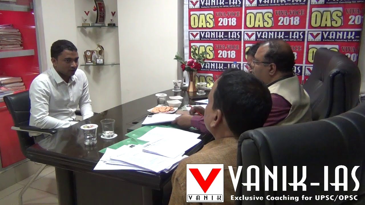 OAS Mock Interview S.K.Sagir at Vanik-IAS - YouTube