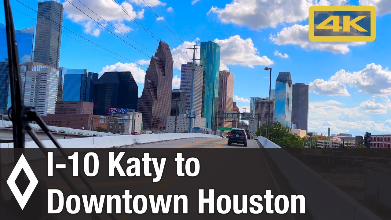 Katy Managed Lanes Tollway, I-10 Katy Freeway, Eastbound to Downtown ...