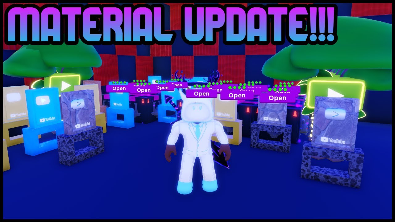 HUGE MATERIAL UPDATE IN YOUTUBE SIMULATOR... - YouTube