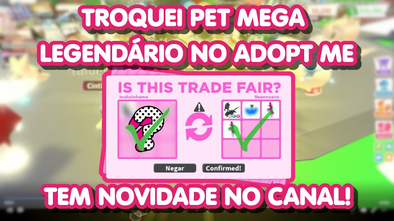 TROQUEI PET MEGA LEGENDÁRIO ADOPT ME 2021! ROBLOX - NOVIDADE NO CANAL ...