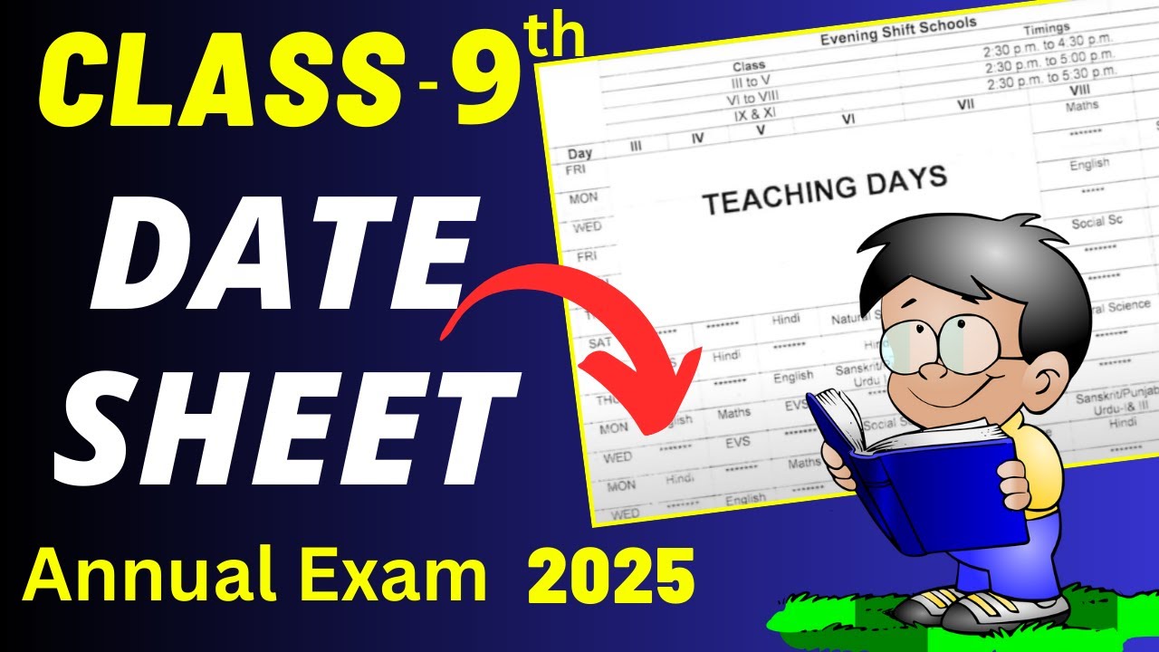 Datesheet Final Exam 2025 | Annual Exam Datesheet Released Delhi ...