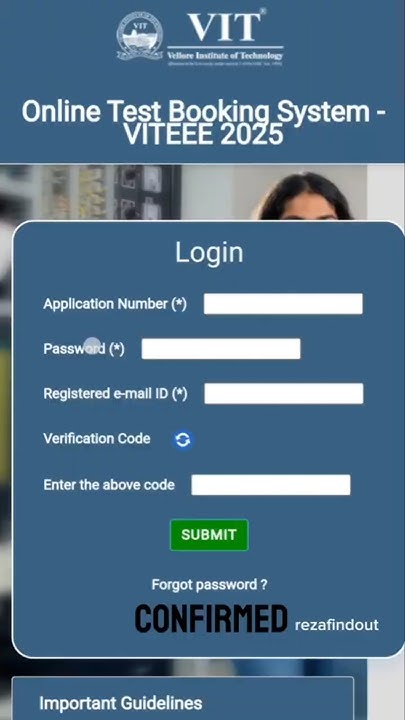 how to book slot for viteee 2025 - YouTube