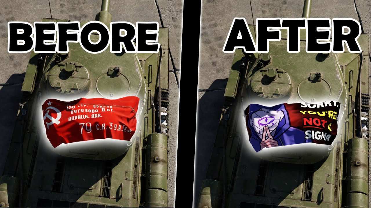 How to make custom flags for your Tanks in War Thunder - YouTube
