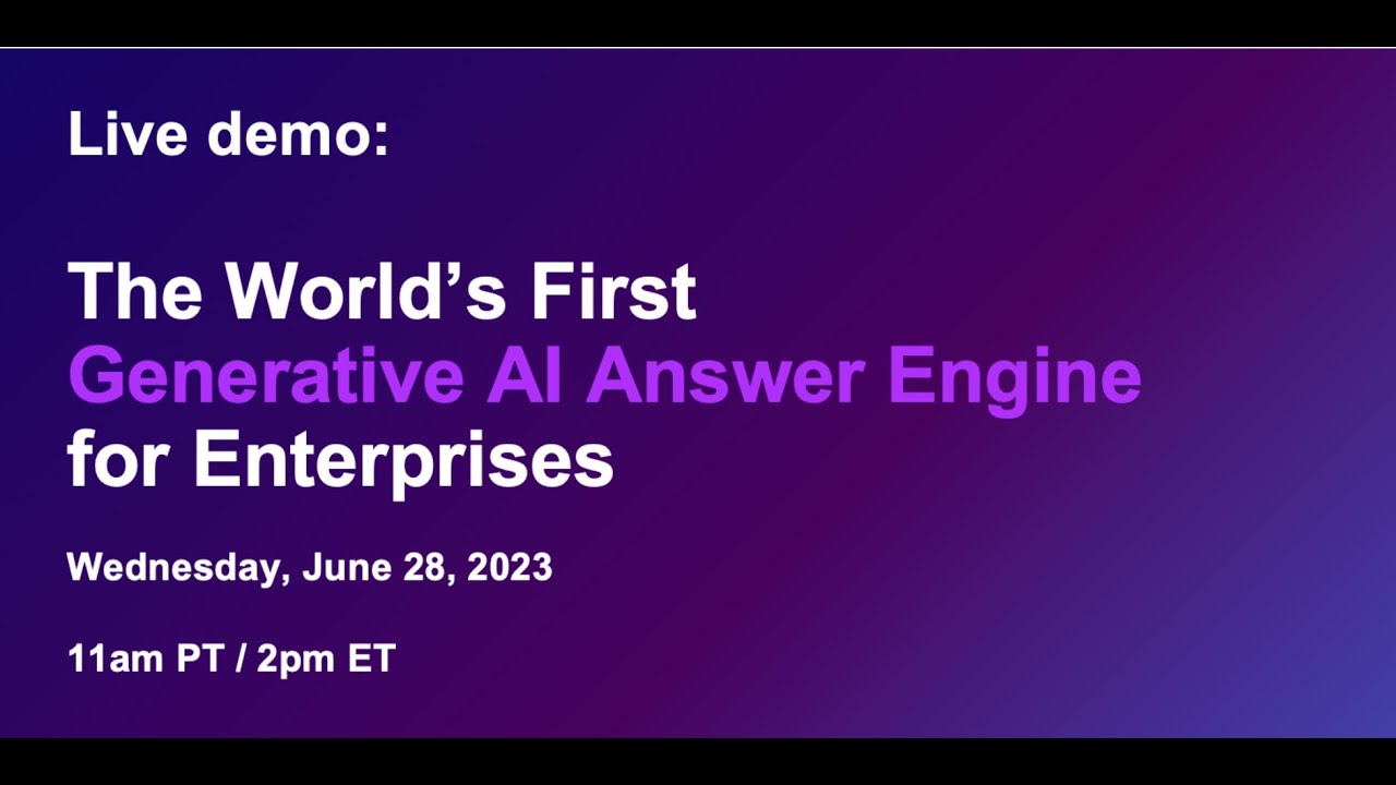 Introducing Kyndi Generative AI Answer Engine webinar - YouTube
