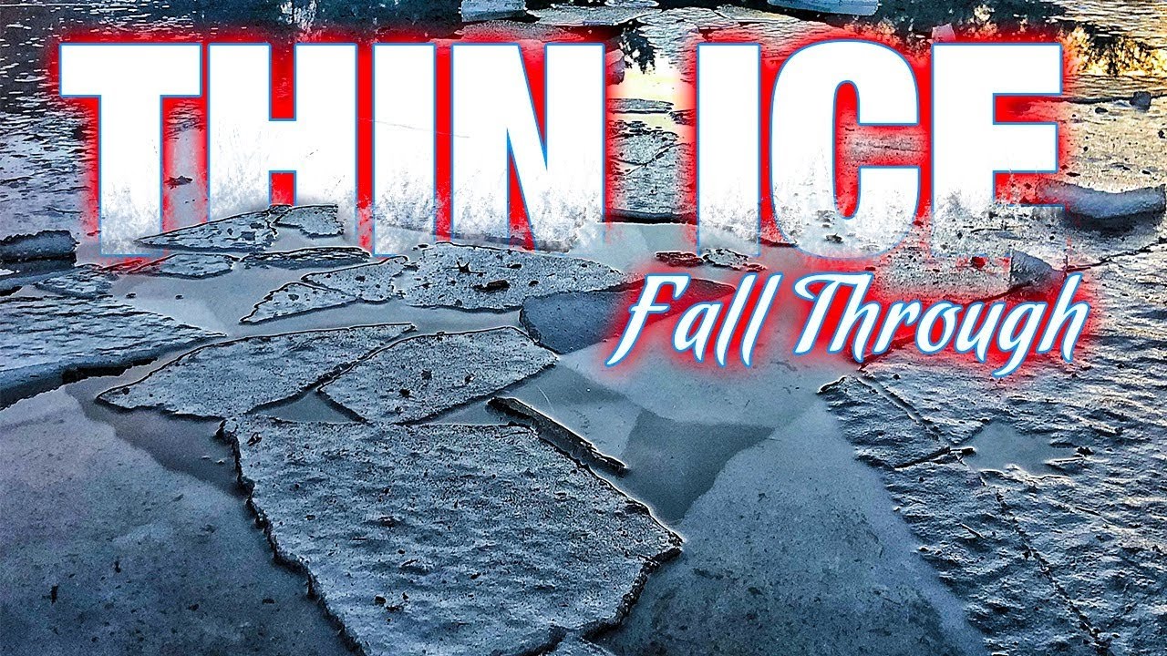 Ice Fishing Super Thin Ice | Fell Through TWICE !-Piscifun - YouTube