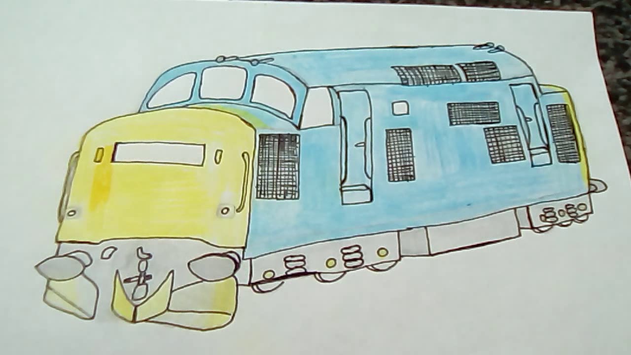 Update on my class 37 drawing - YouTube