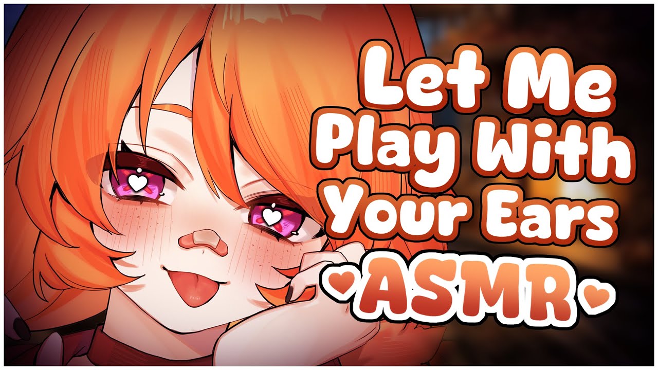[ASMR] Playing with your ears ~ ♡ (sniffing, humming, fluffy tools ...