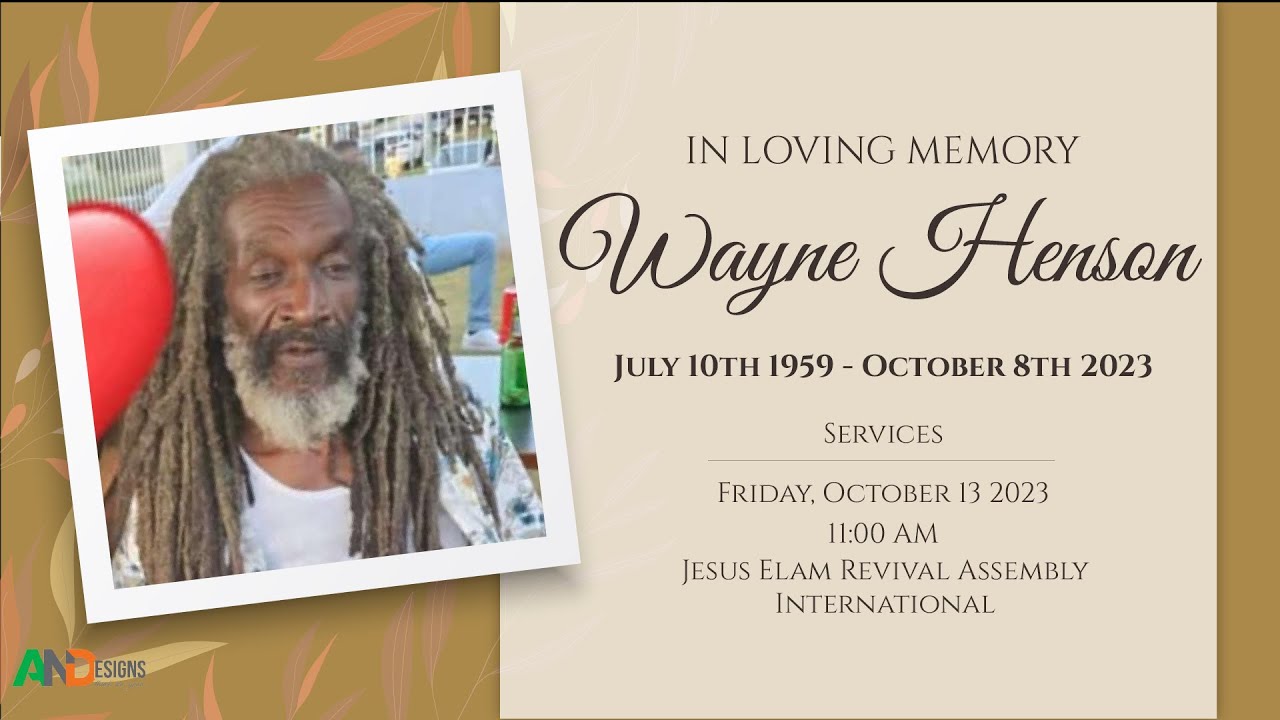 The Funeral Service of Wayne Henson - YouTube