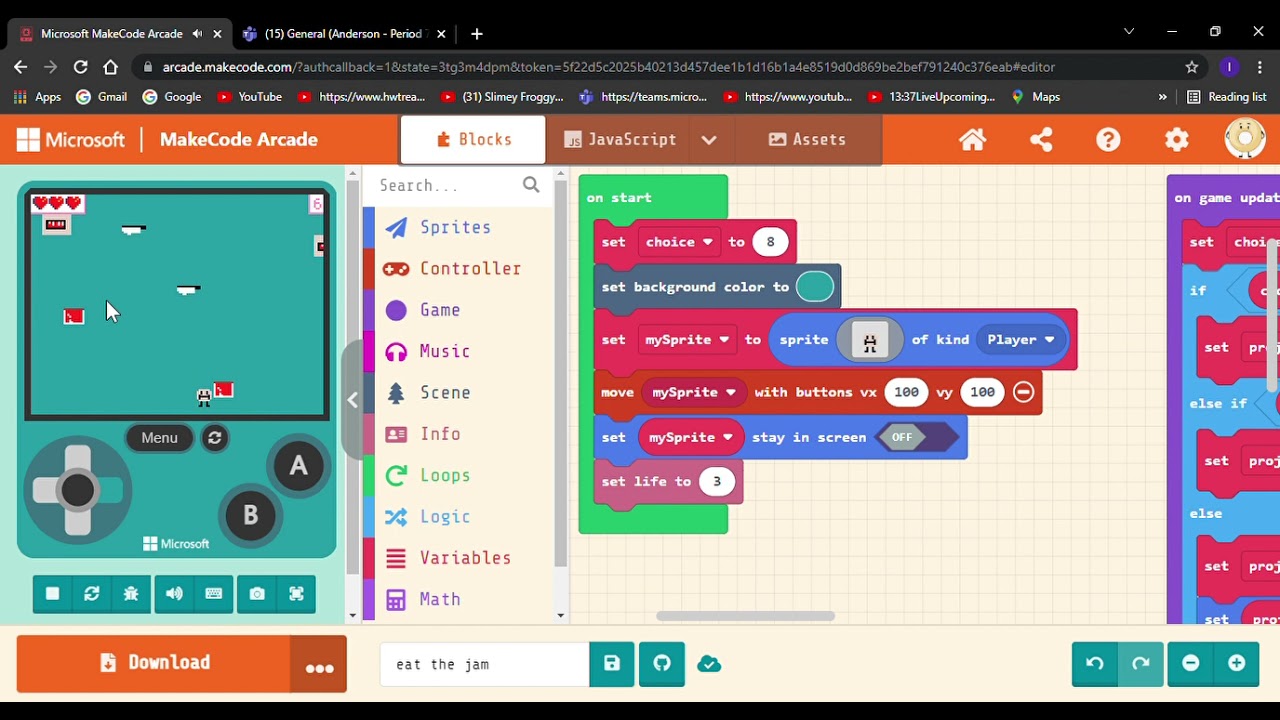 Microsoft MakeCode Arcade presentation - YouTube