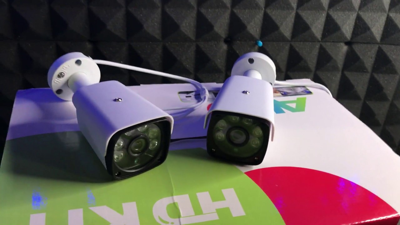 Обзор видеонаблюдения 8 камер AHD KIT 1080Р Full HD - YouTube