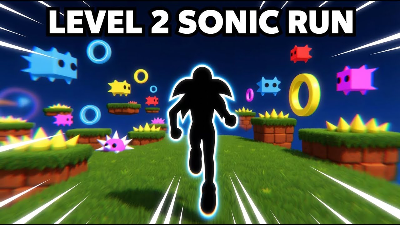 LEVEL 2 : SONIC RUN 🦔 Immersive Interactive Warm Up | Green Hill Zone ...