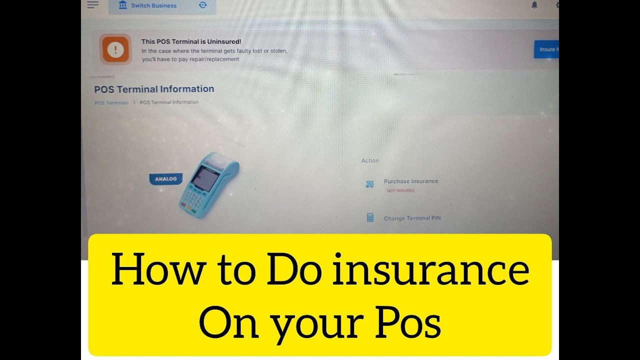 How to Do Insurance On Your Pos - YouTube
