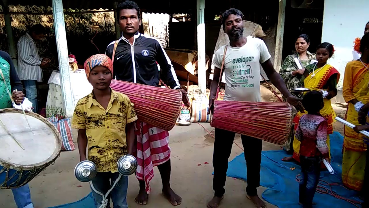 Traditional instruments of the Santali tribe - YouTube