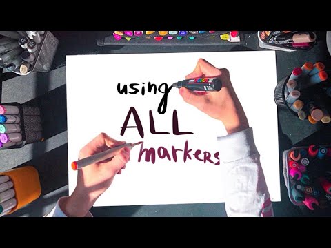 i made THIS using ALL my MARKERS😳 (vexx inspired) - YouTube