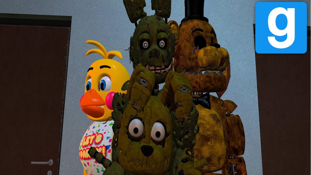 gmod fnaf spring traps sun. - YouTube