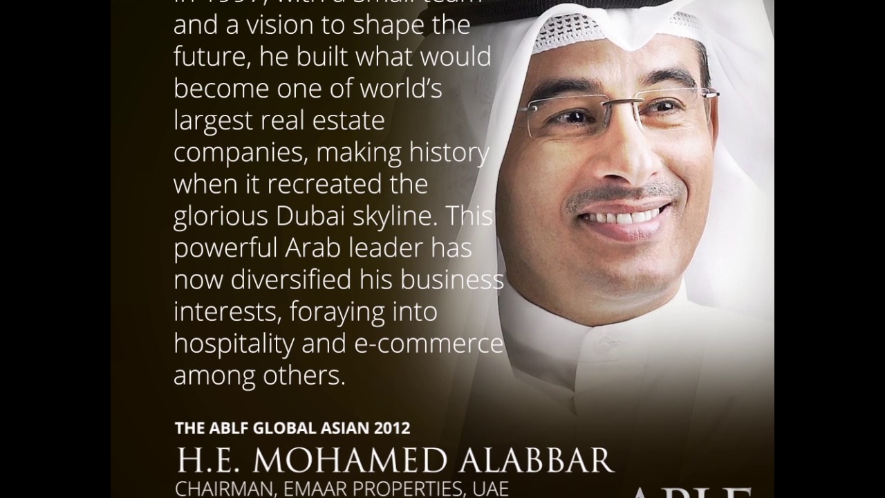 ABLF Diaries - H.E. Mohamed Alabbar - YouTube
