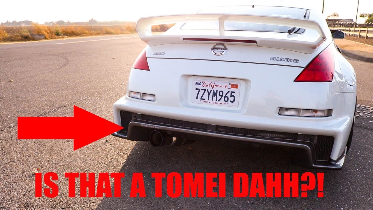 TOMEI EXHAUST ON MY NISMO 350Z!! (HOLY SH*T) - YouTube