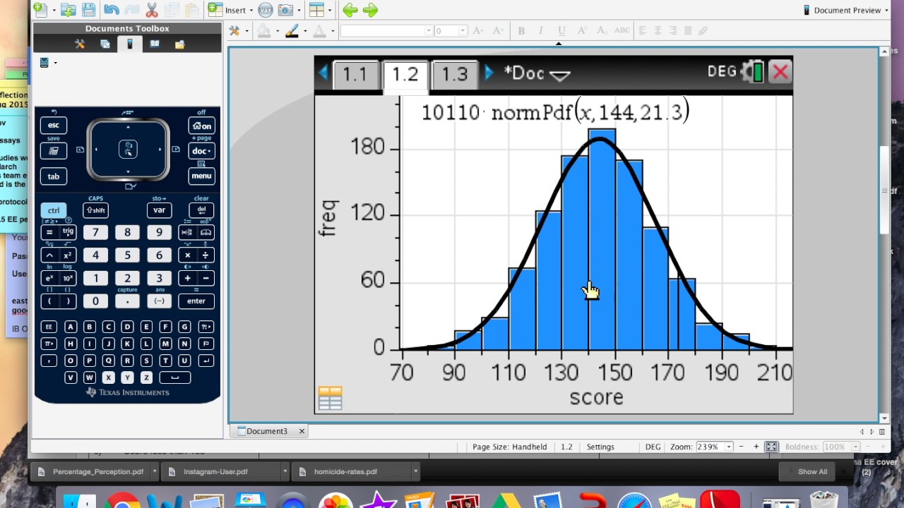 USing the normal pdf to approximate a frequency distribution - YouTube