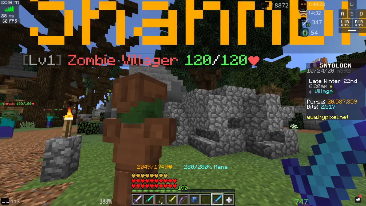 Best Weapon in Skyblock - YouTube