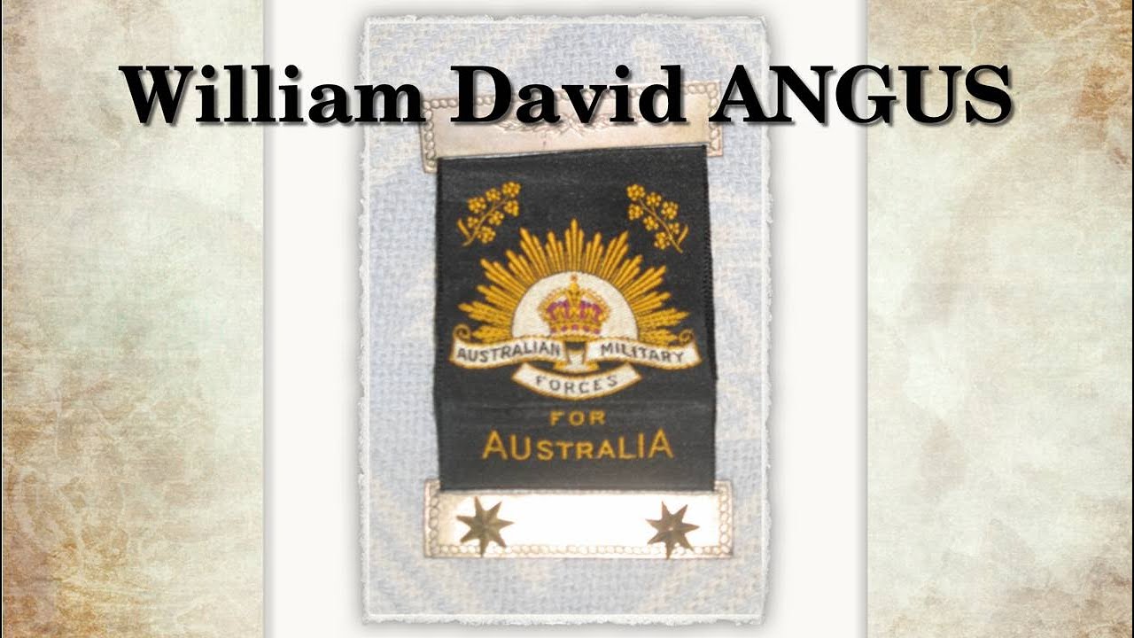 ANGUS William David 1888 - YouTube