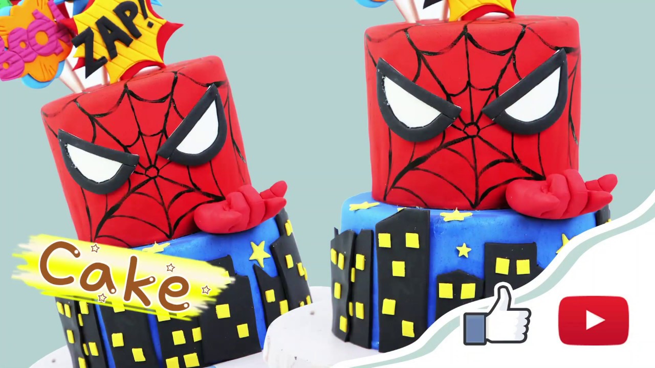 How To Make A Spiderman Cake in Few Mins | DIY - YouTube
