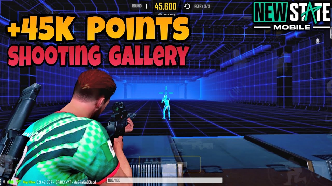 NEW SHOOTING GALLERY MODE | +45k POINTS! PUBG NEW STATE - YouTube