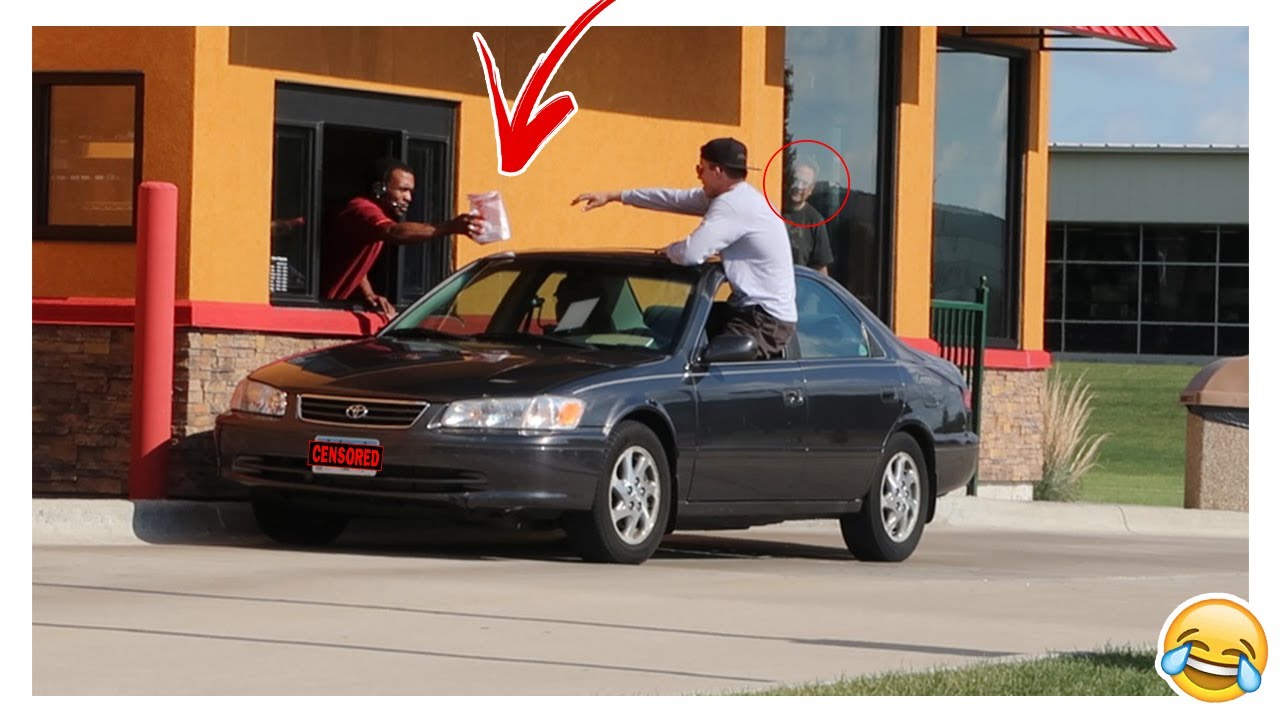 GOING IN REVERSE AT THE DRIVE THRU!! - YouTube