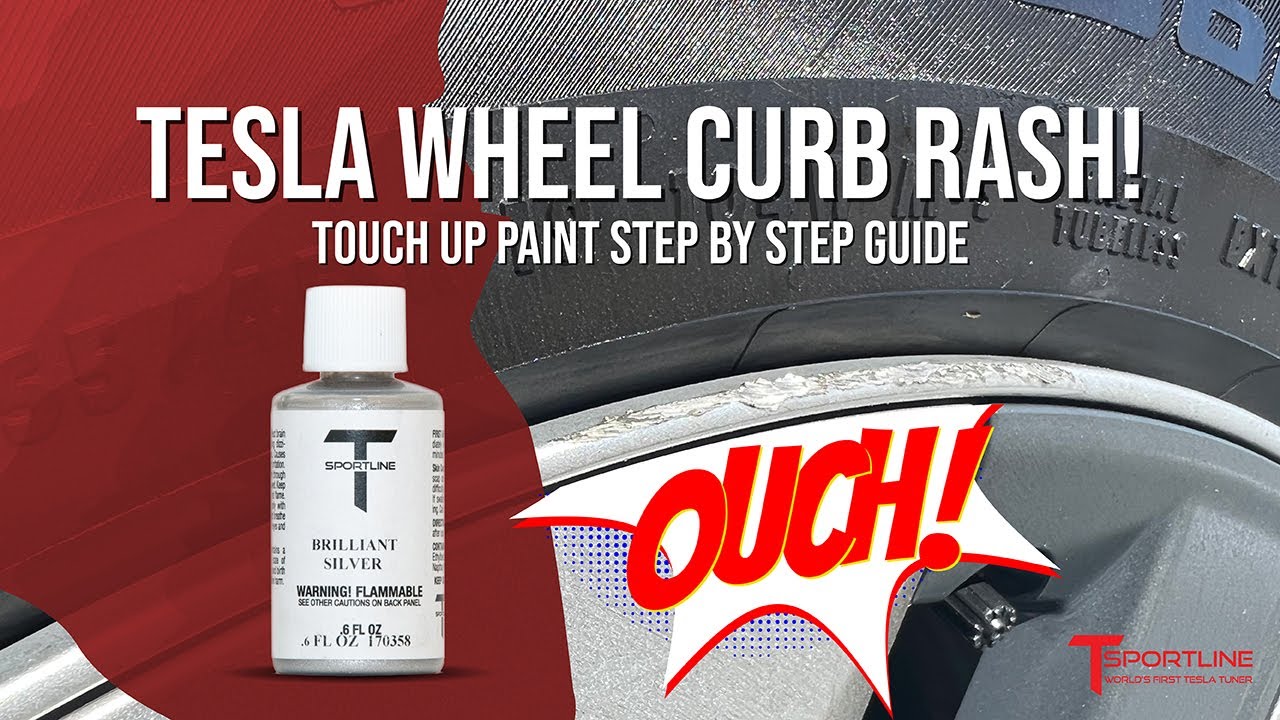 Got Curb Rash? Touch it up! How to use T Sportline's Tesla Wheel Touch ...