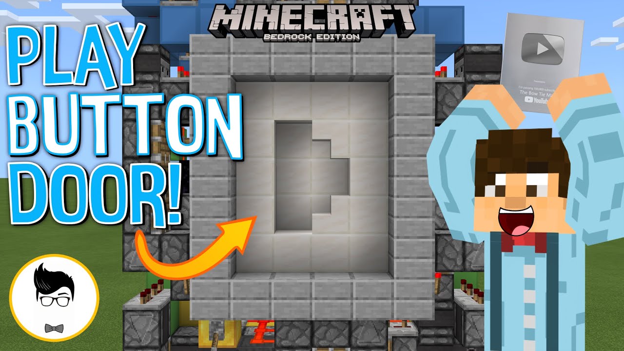 Minecraft BE PLAY BUTTON DOOR AND REVEAL! (PE/Xbox/PS4/Windows10/Switch ...