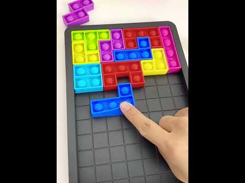 New pop it Tetris Game | awesome game | color full tetris game rubber ...