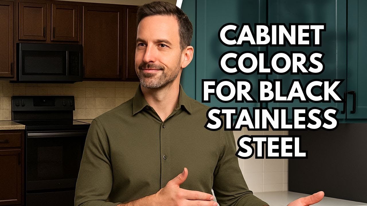 Top 10 Cabinet Colors for Black Stainless Steel Appliances - YouTube