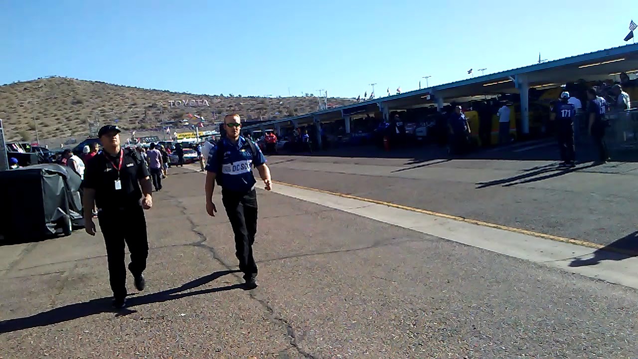 Phoenix international raceway infield garages/practice laps - YouTube