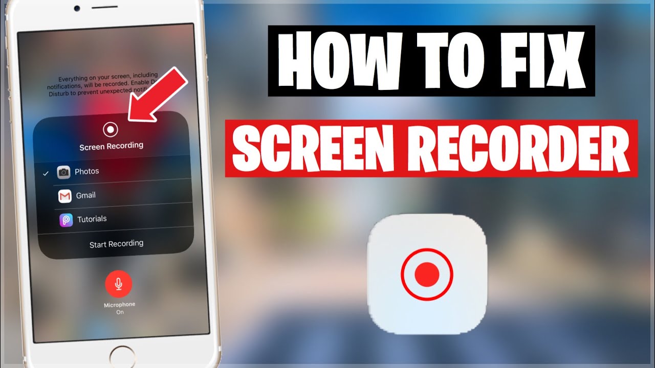 How To Fix Screen Recording Not Working On Your Iphone Youtube