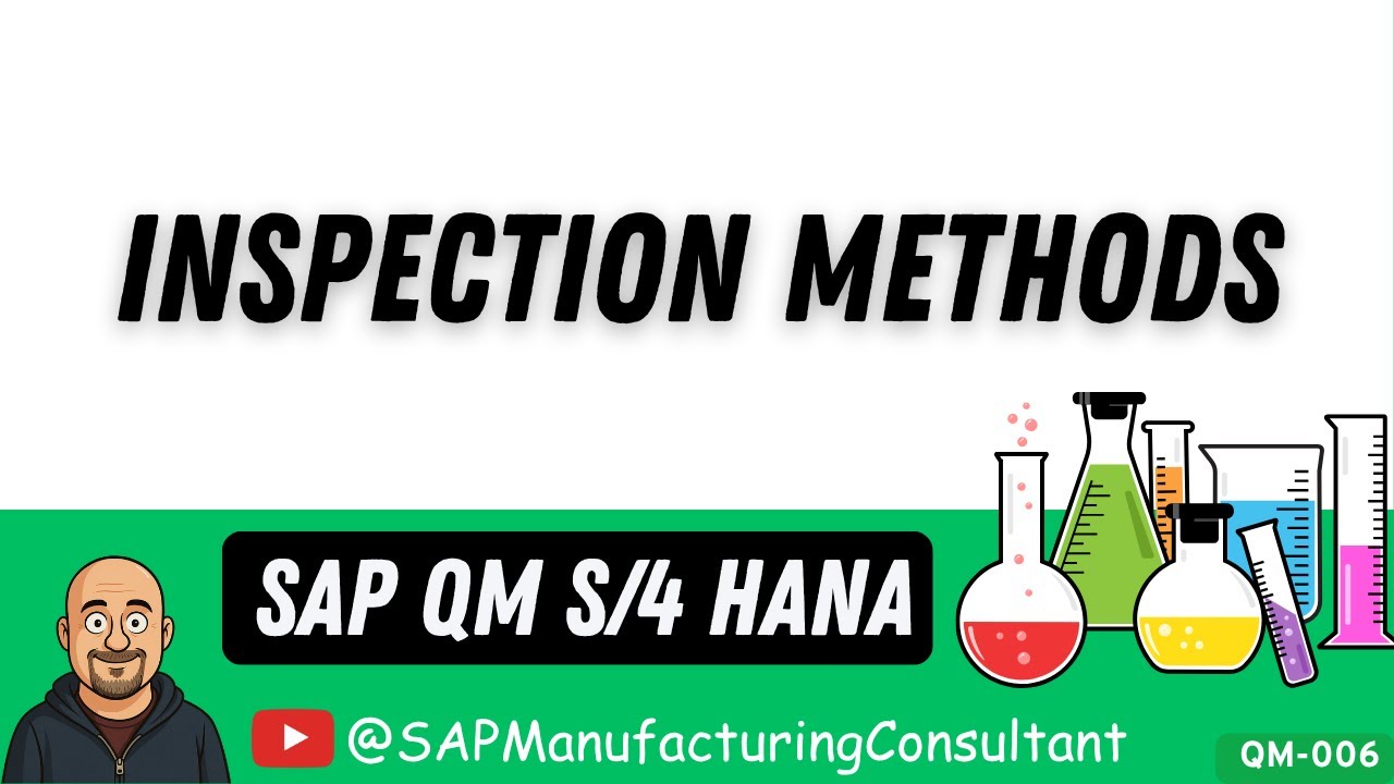 Quality Planning: Inspection Methods | SAP QM | Master Data - YouTube