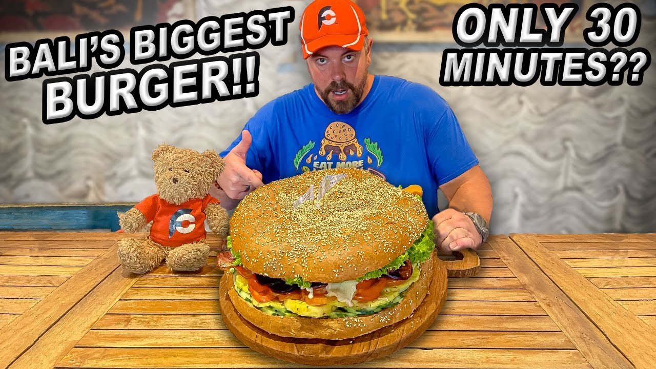 Fat Bowl’s Massive 30cm Fat Burger Challenge in Bali, Indonesia Must Be ...