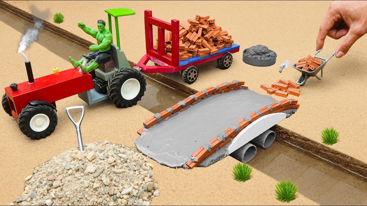 DIY Mini Bridge Science Project | Build a Concrete Mixer Truck, Bridge ...