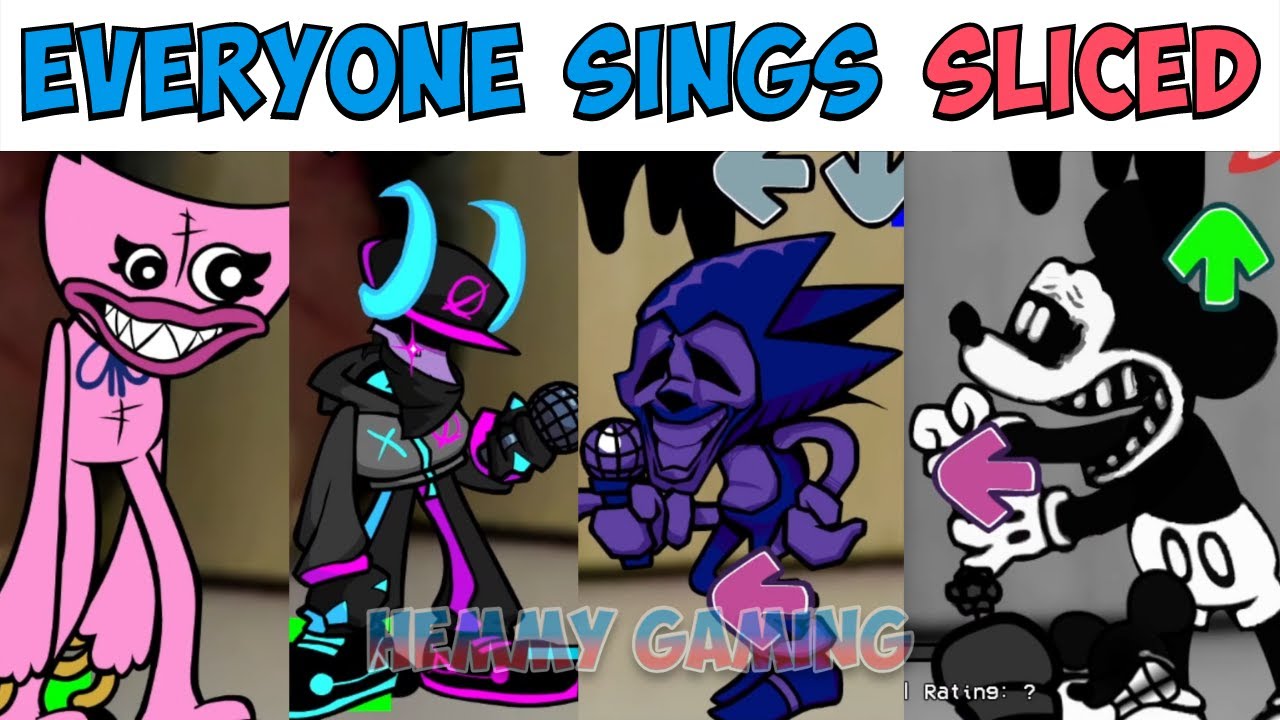 Sliced But Everyone Sings It FNF | Everyone Sings Sliced Ultimate ...