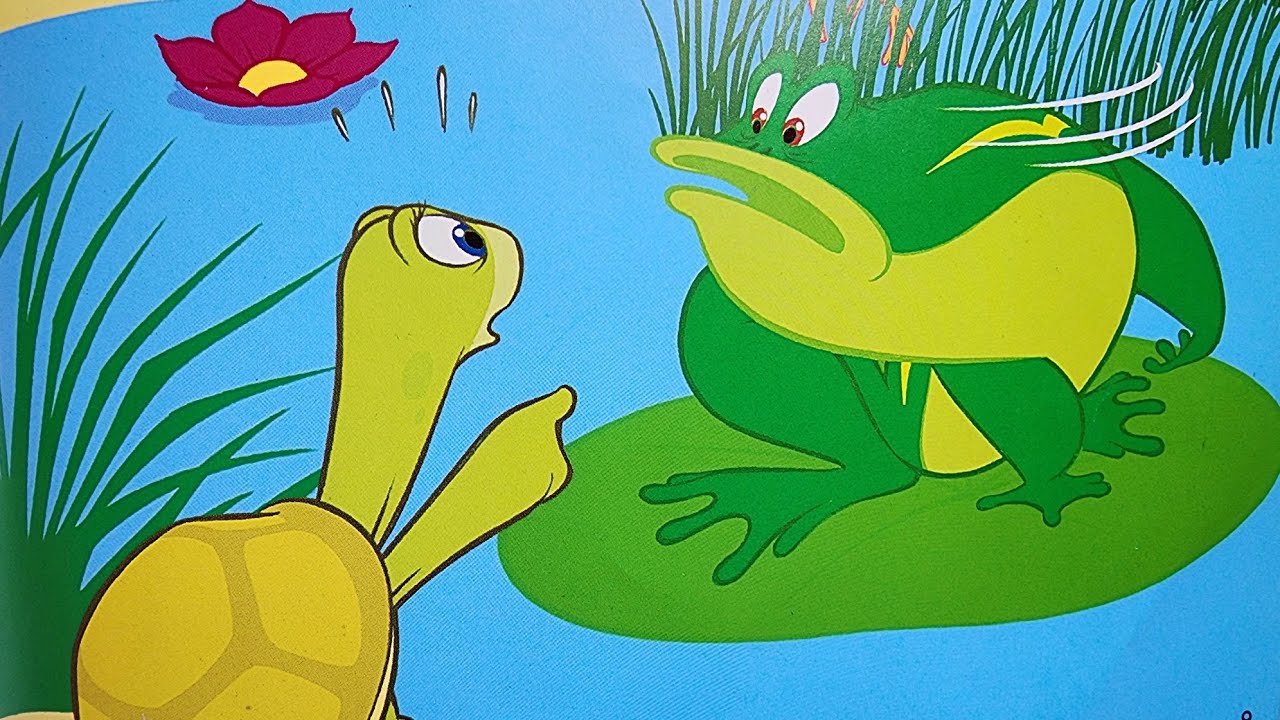 Big bird is trying to eat the plop who is a frog..Tortoise helps??for ...