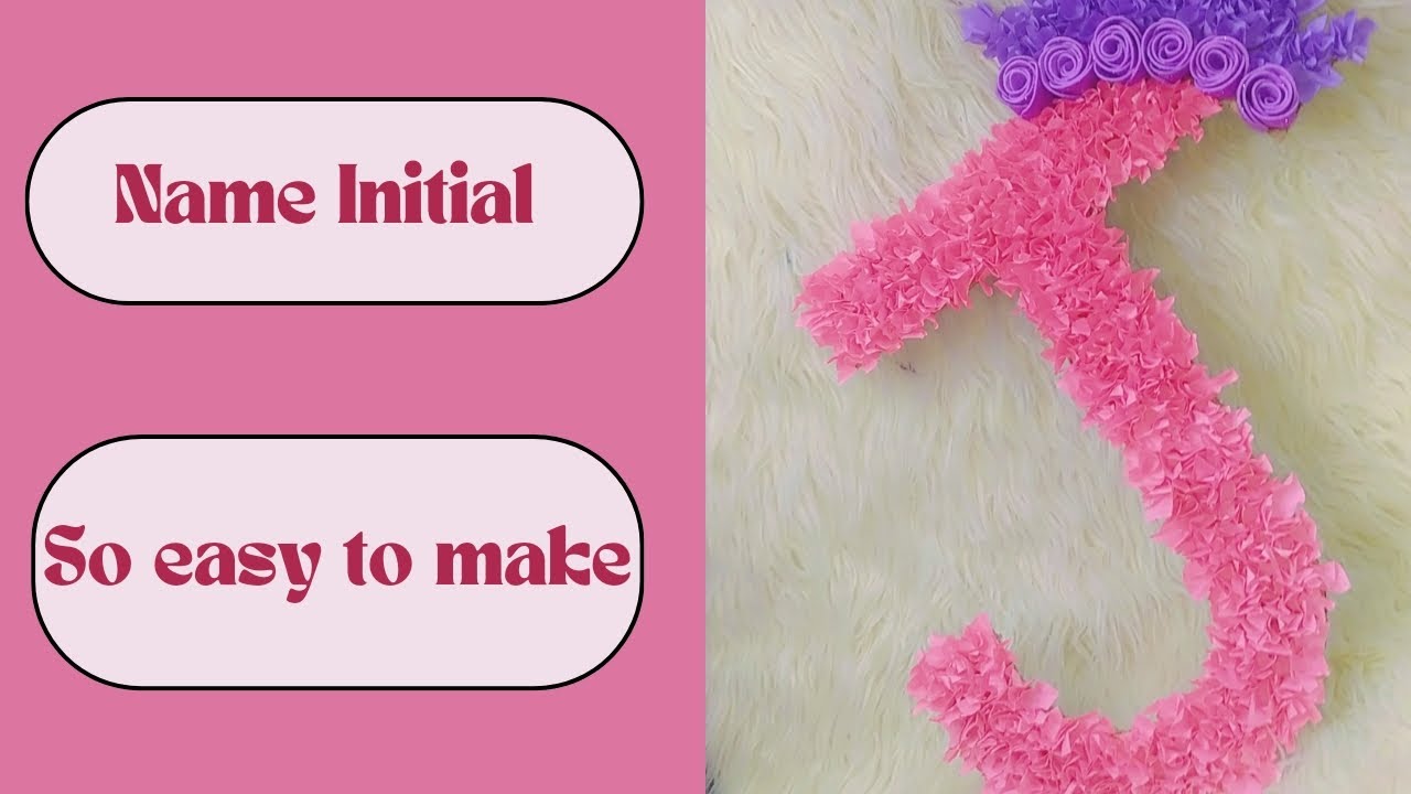 "DIY Customized Initial Decoration | Personalized Home Décor Craft Idea ...
