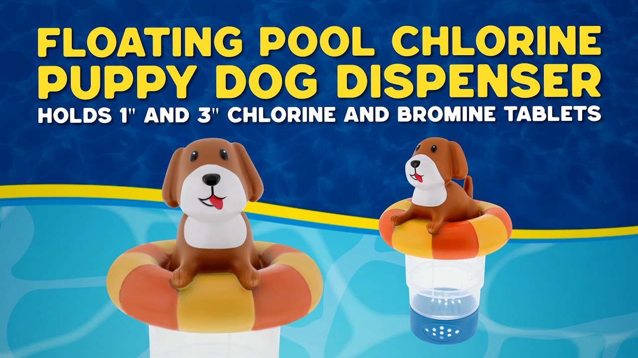 U.S. Pool Supply - Puppy Dog Floating Pool Chlorine Dispenser - YouTube