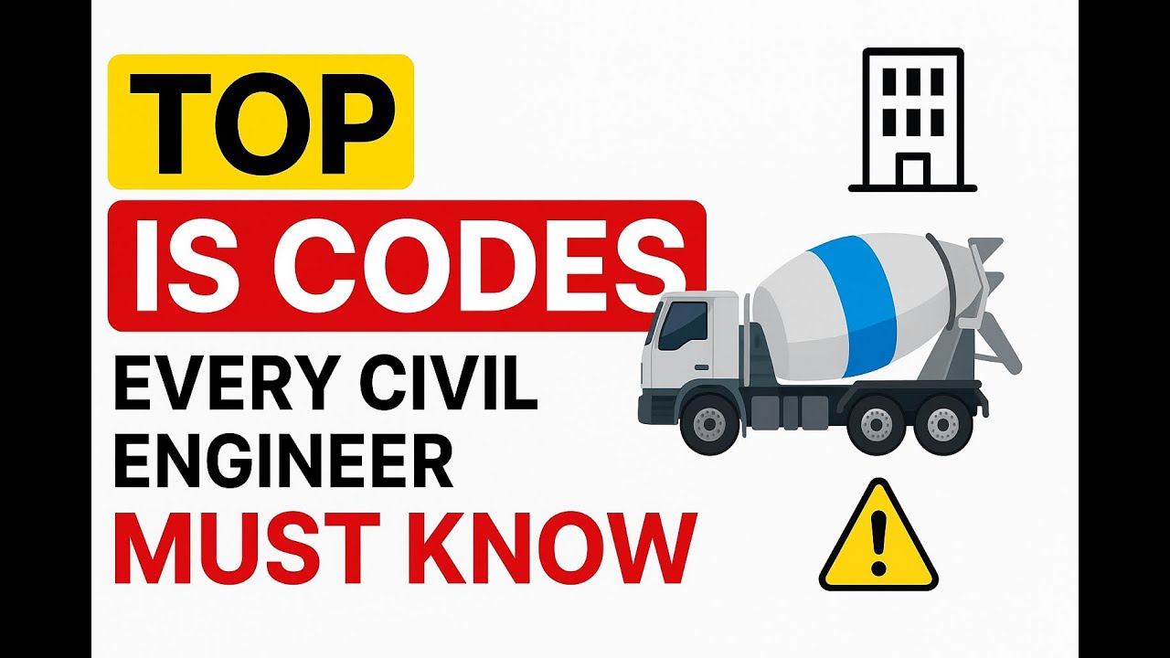 Important Indian Standard (IS) Codes for Civil Engineers | IS Codes ...