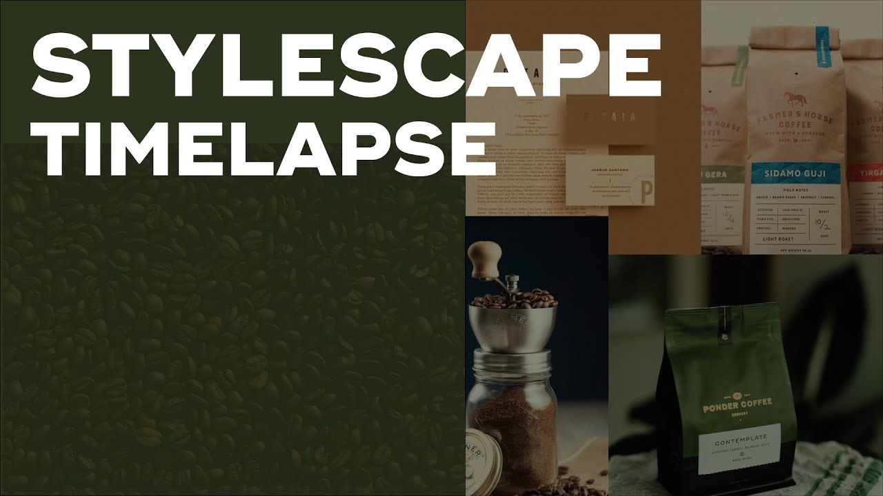 Coffee brand Stylescape Practice Timelapse - YouTube