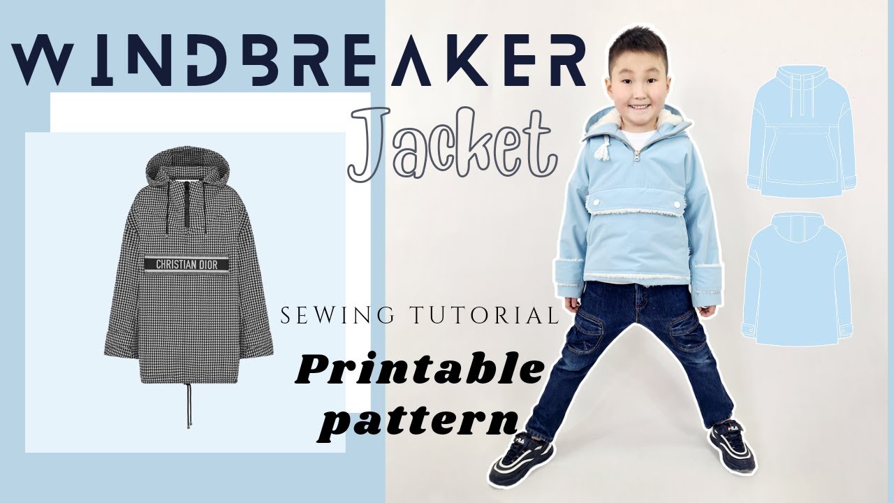 How to make a Hooded anarok jacket |2-10yrs printable sewing pattern ...