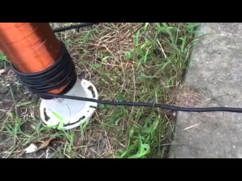 Tesla coil with grounding rod thru the center - YouTube
