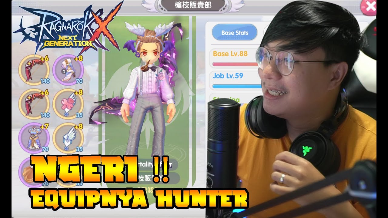 BUILD EQUIPMENT ! HUNTER ! RAGNAROK X NEXT GENERATION ! - YouTube